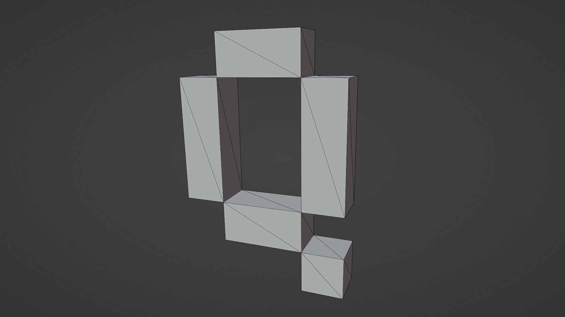 Pixel Letter Q 3D - TurboSquid 1981615