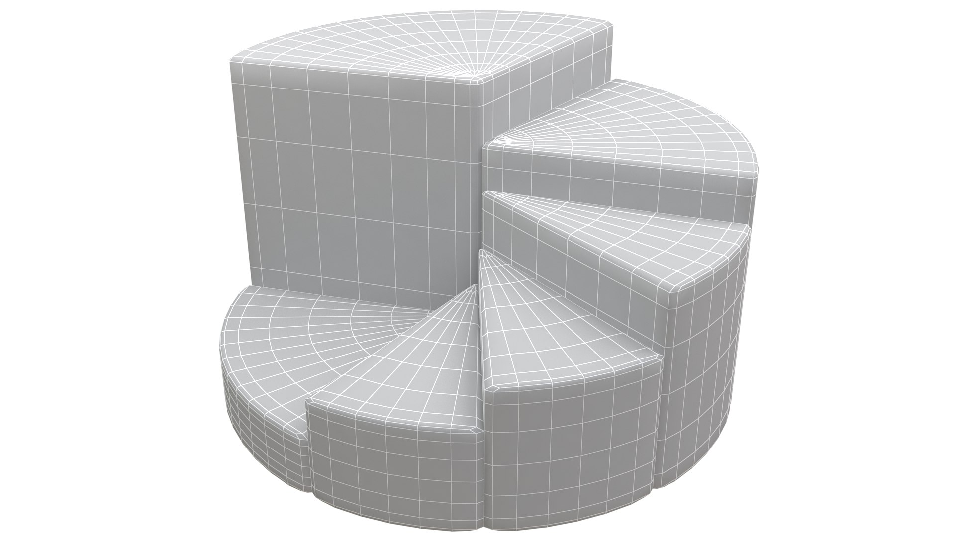 3D Pie Chart Model - TurboSquid 1694421