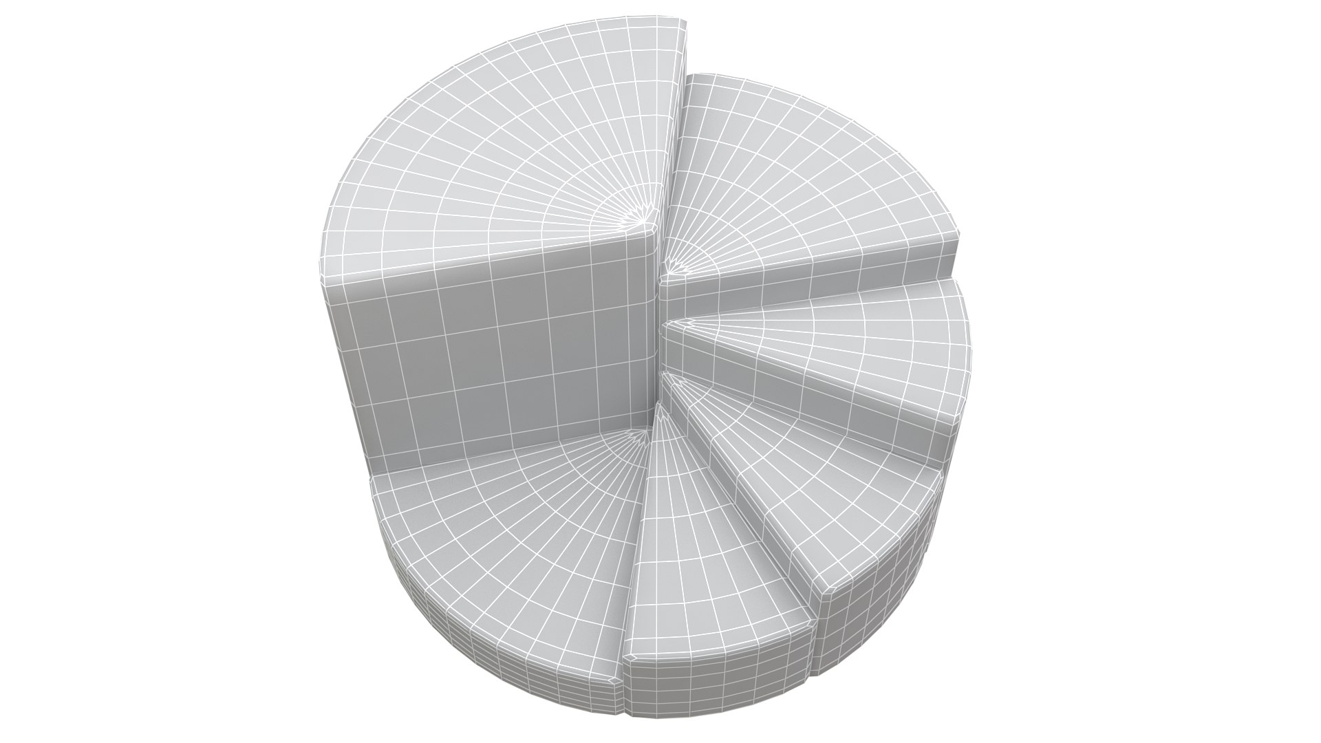 3D Pie Chart Model - TurboSquid 1694421