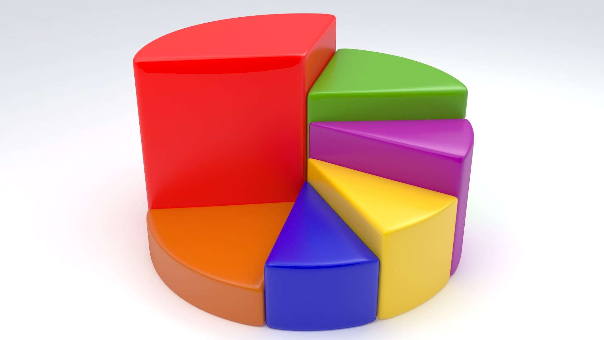 3D Pie Chart Model - TurboSquid 1694421