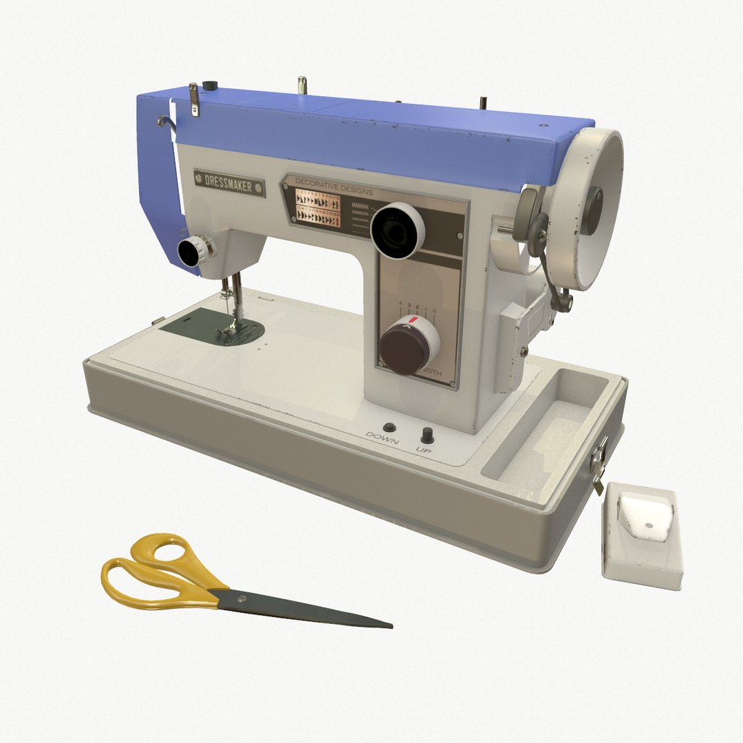 Sewing machine Dressmaker S3000 model - TurboSquid 1918466