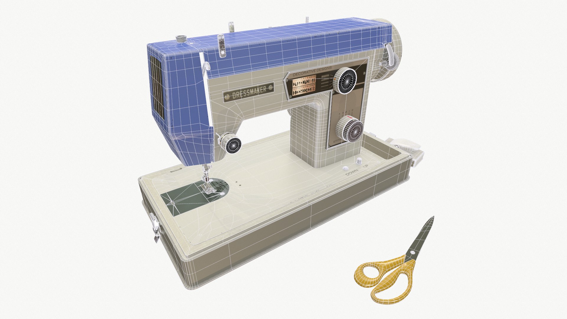 Sewing Machine Dressmaker S3000 Model - TurboSquid 1918466