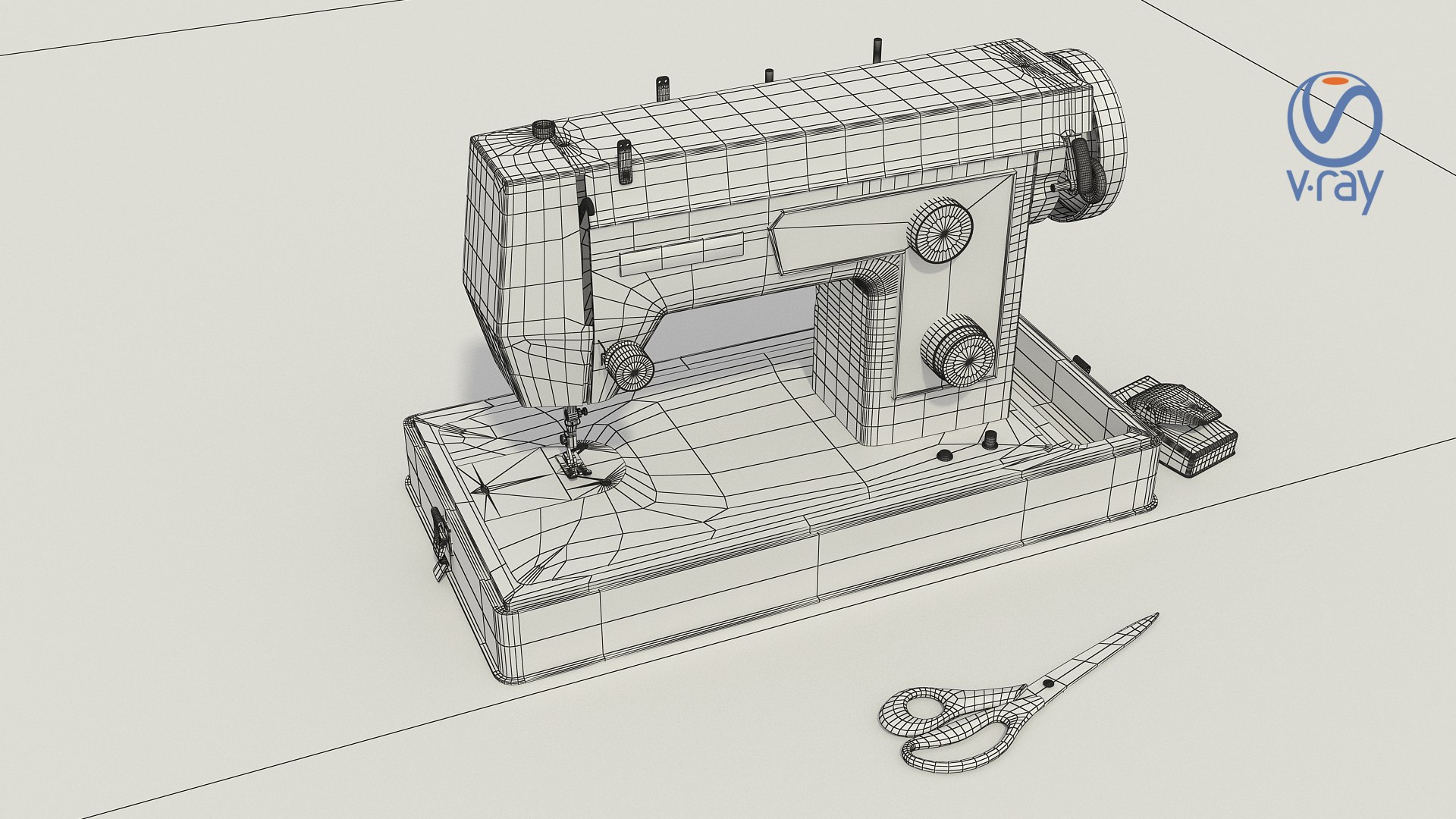 Sewing Machine Dressmaker S3000 Model - TurboSquid 1918466