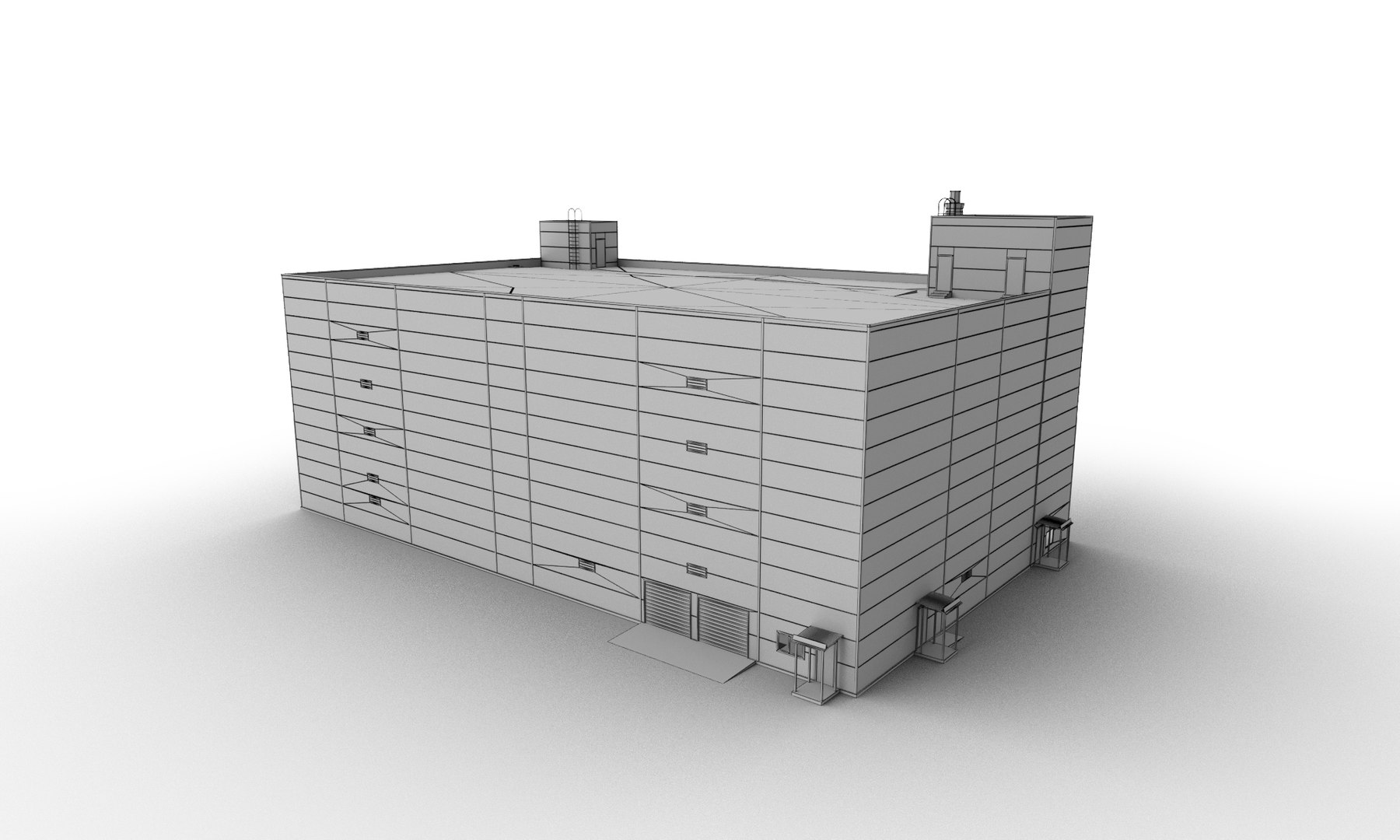 3D parking building 1 - TurboSquid 1665397