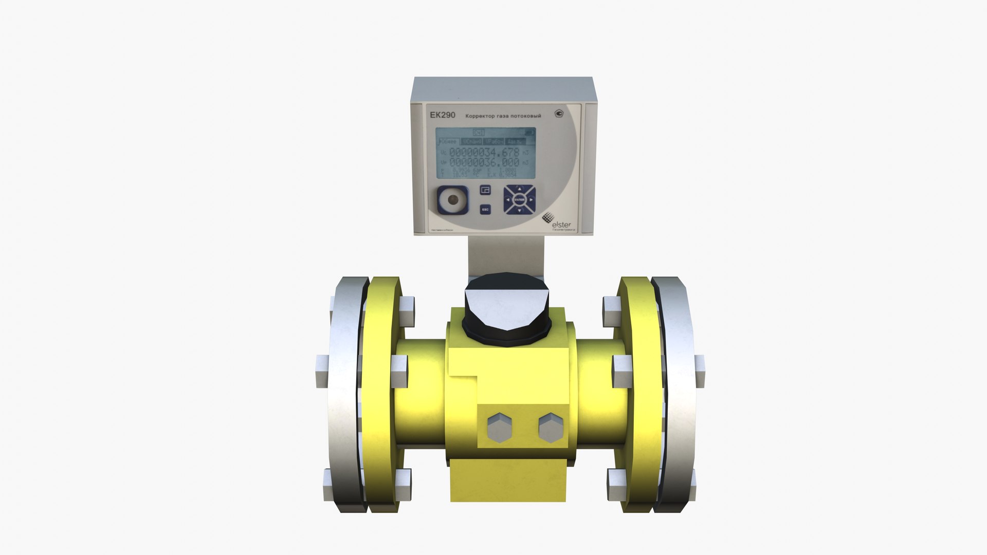 3d Model Gas Control Meter Pipeline Connection Turbosquid 2002538