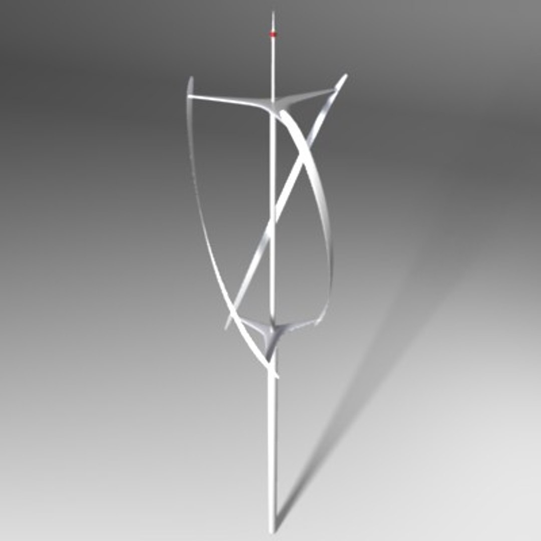 Vertical Axis Wind Turbine 3d Model