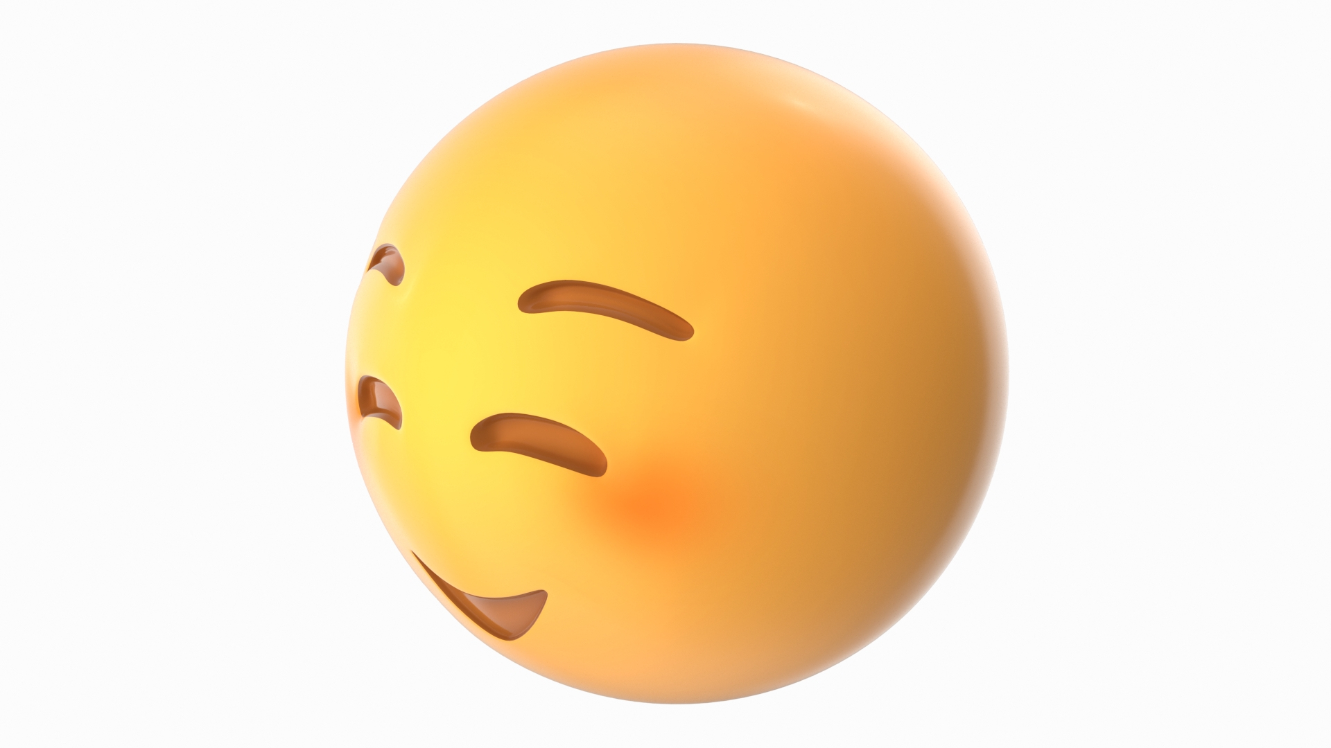 3D Model Shy Emoji - TurboSquid 1534678