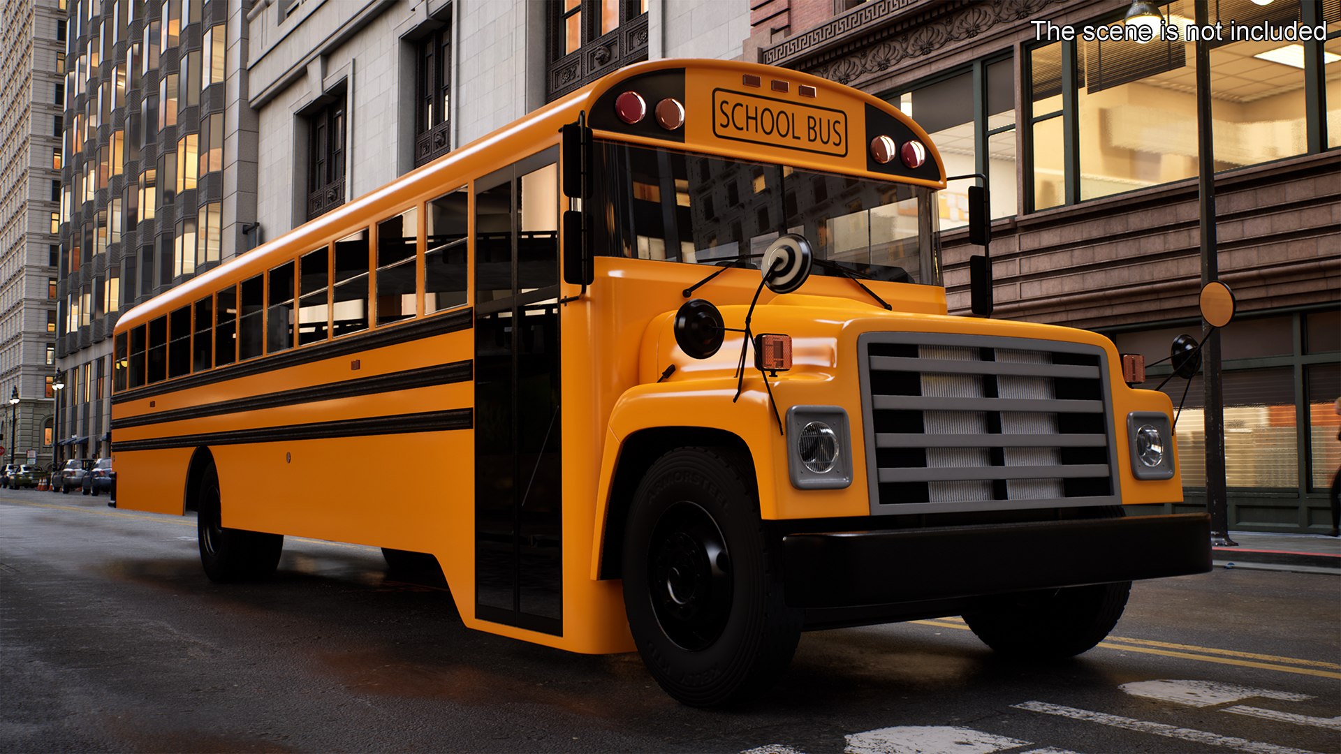 Old School Bus Rigged for Maya 3D model - TurboSquid 2157550