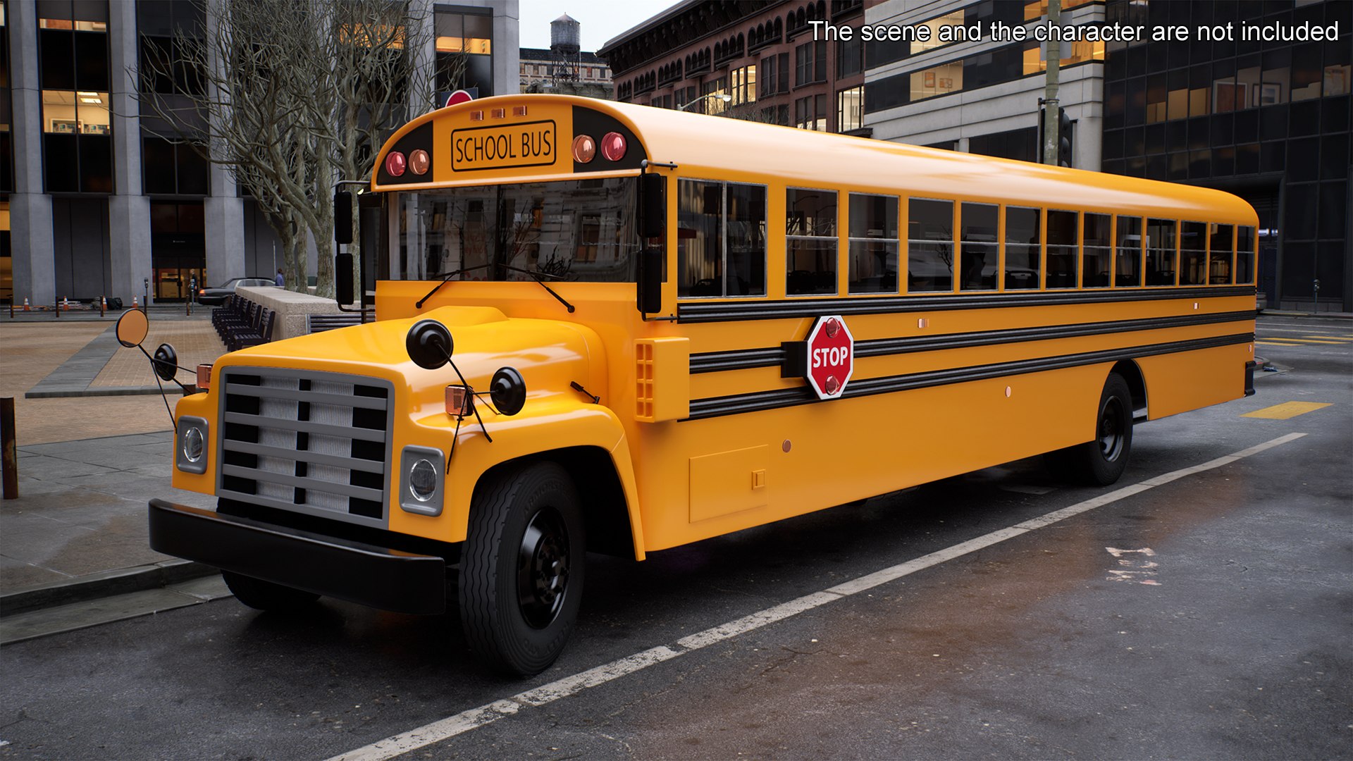 Old School Bus Rigged for Maya 3D model - TurboSquid 2157550