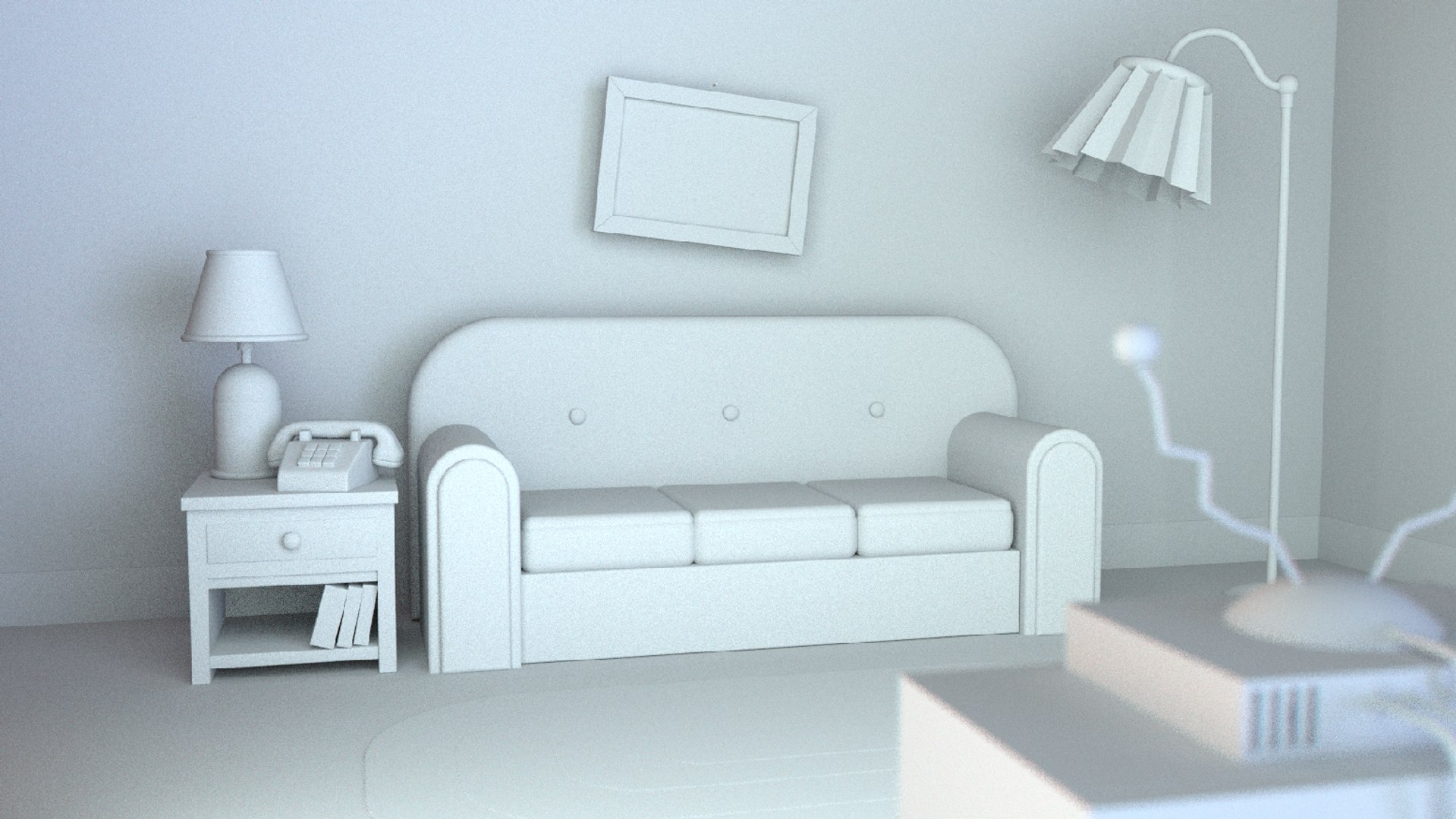 Simpsons Couch Scene Tv 3D Model - TurboSquid 1554087