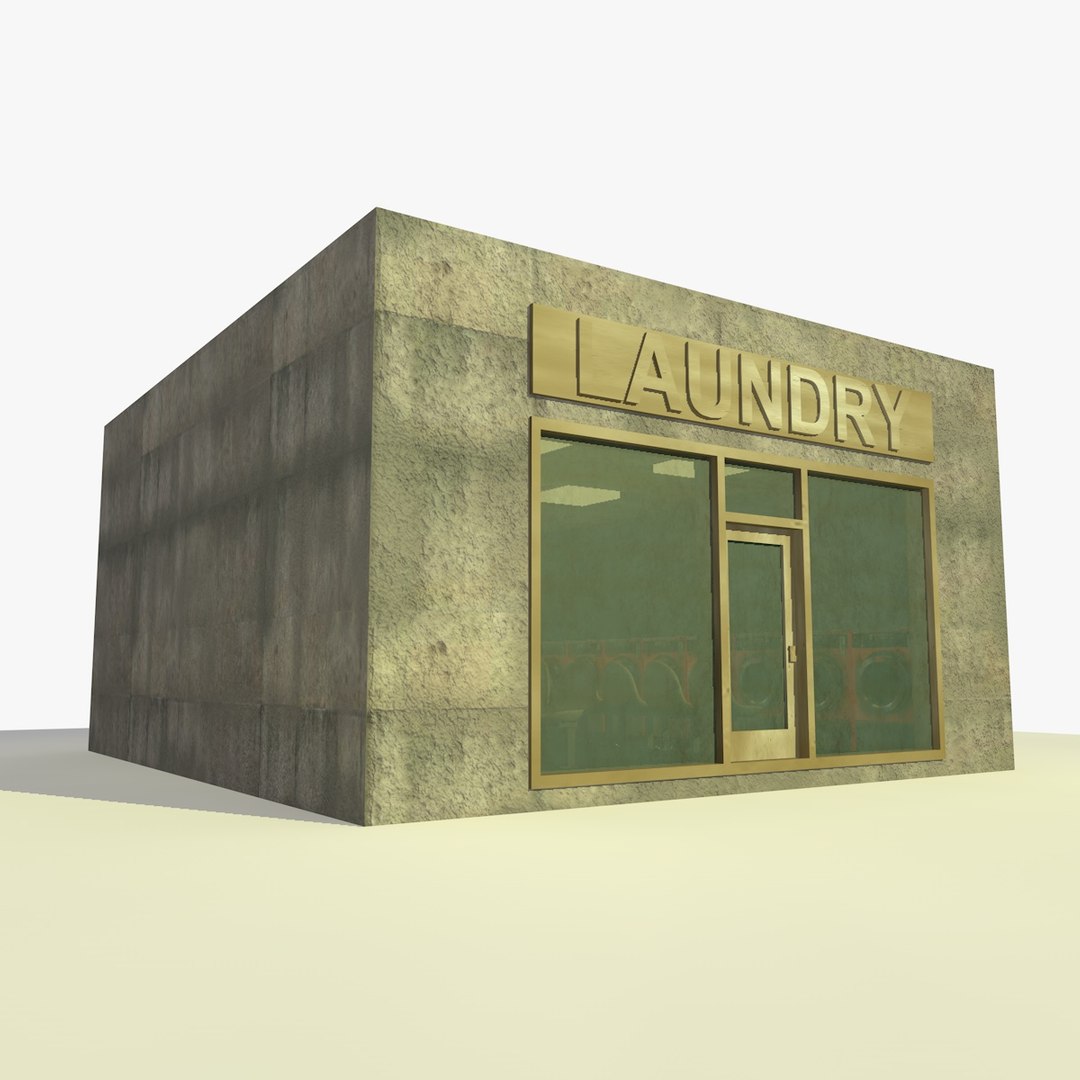 3d c4d old building exterior interior
