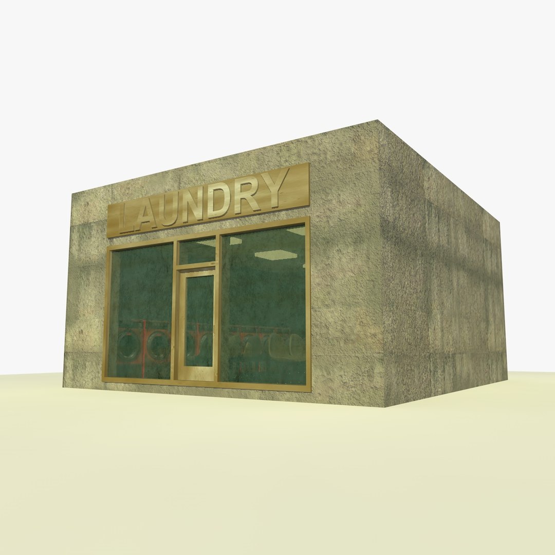3d c4d old building exterior interior