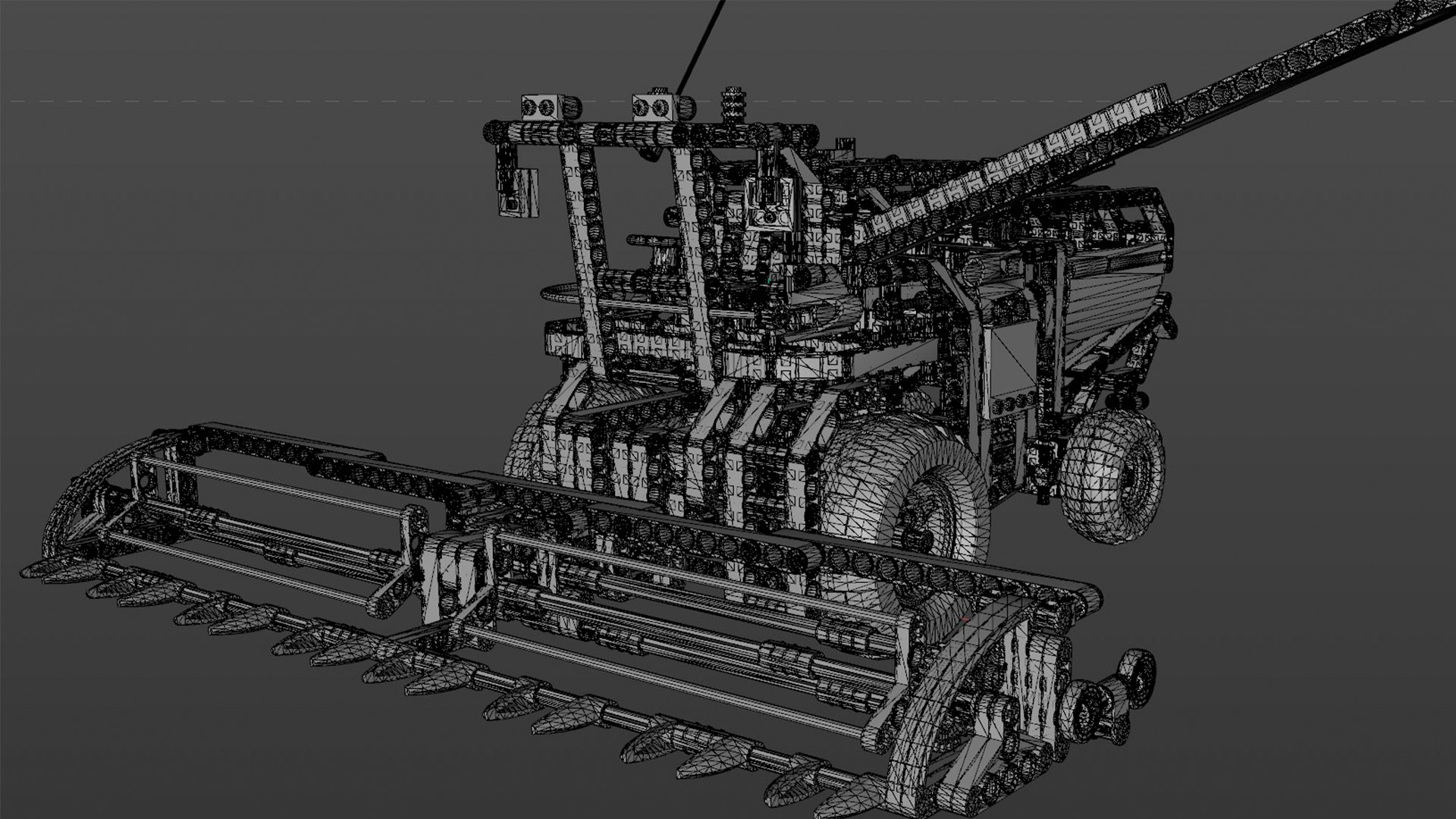 3D LEGO Combine Harvester Model - TurboSquid 1865552
