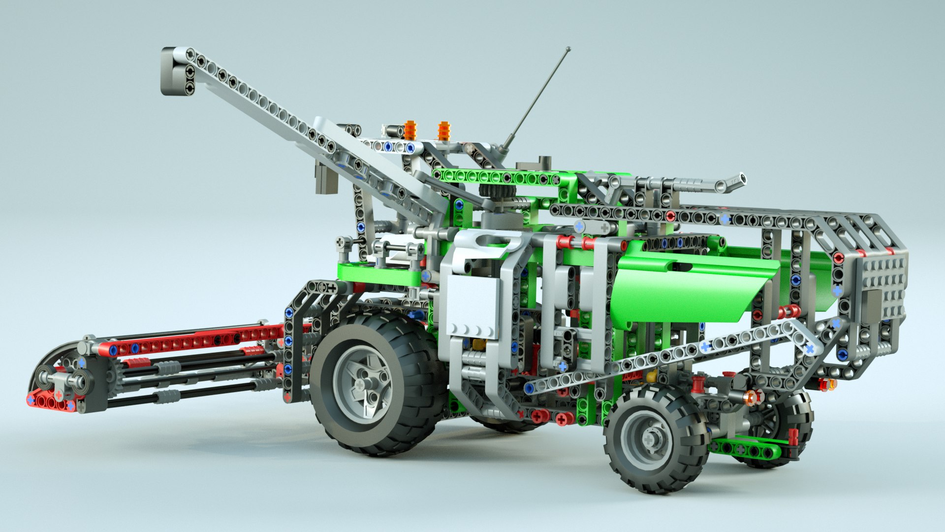 3D LEGO Combine Harvester Model - TurboSquid 1865552