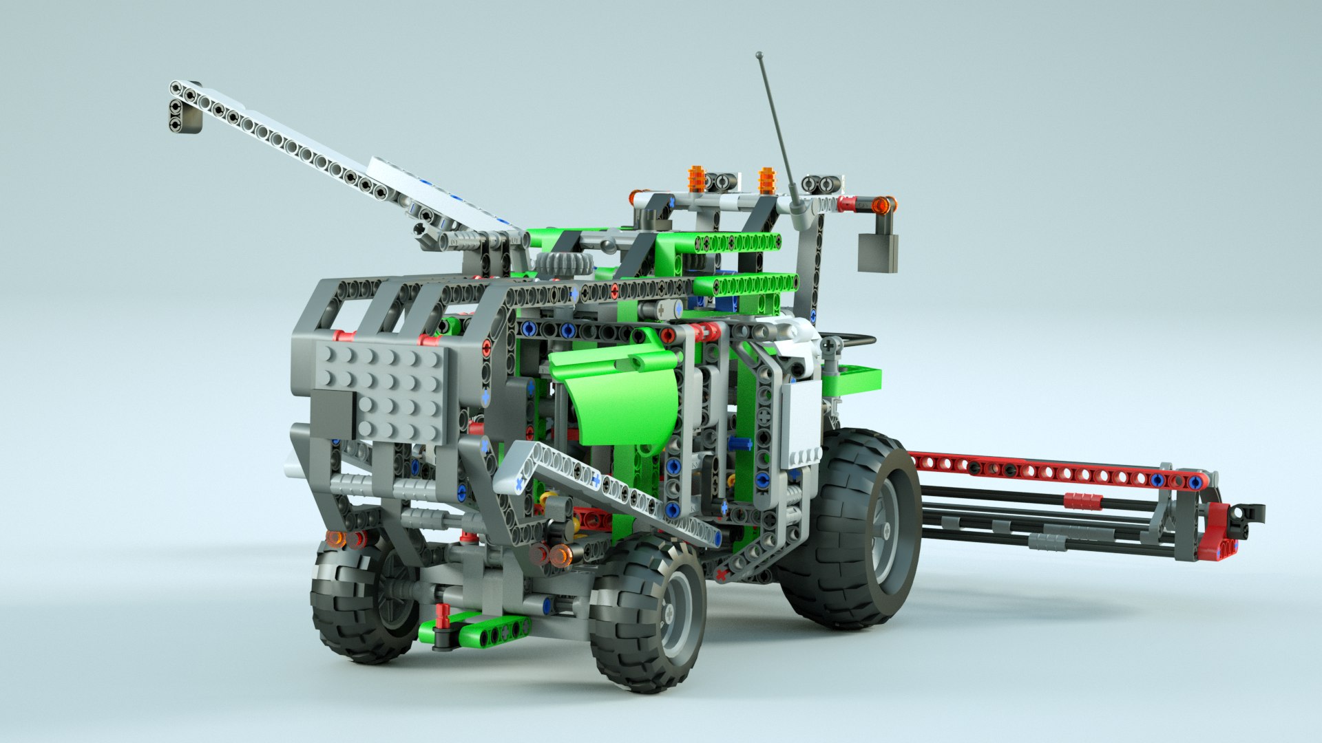 3D LEGO Combine Harvester Model - TurboSquid 1865552