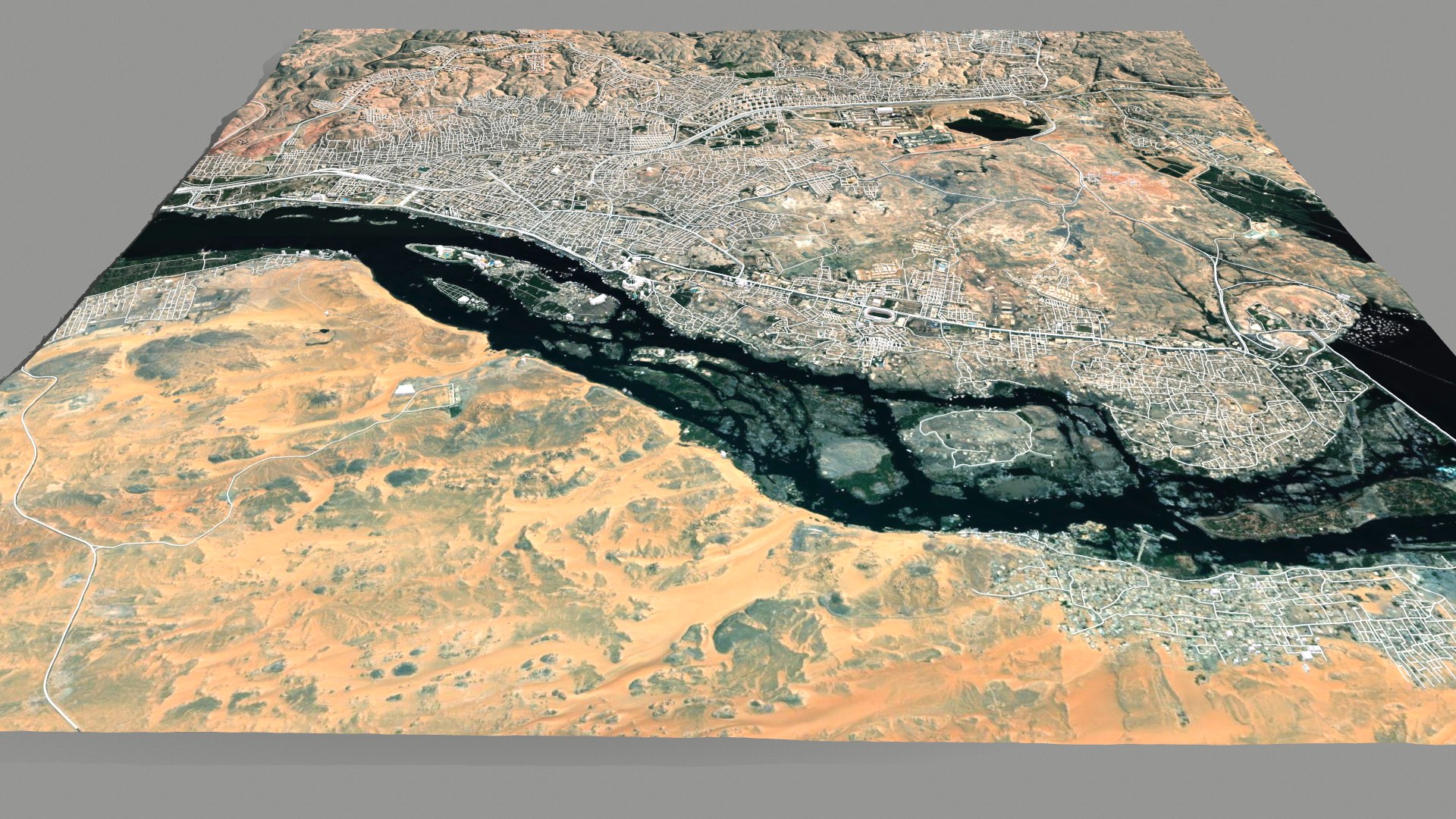 3D Cityscape Aswan Egypt - TurboSquid 1956704
