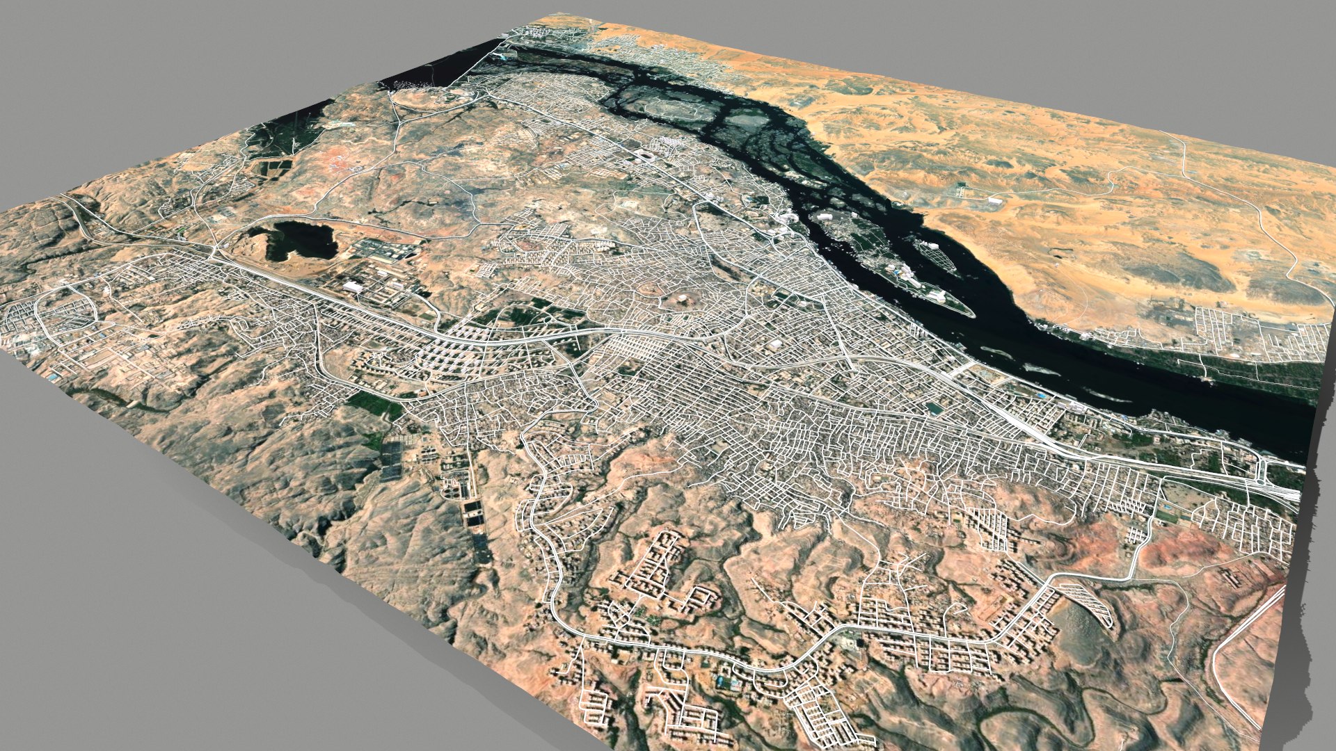 3D Cityscape Aswan Egypt - TurboSquid 1956704