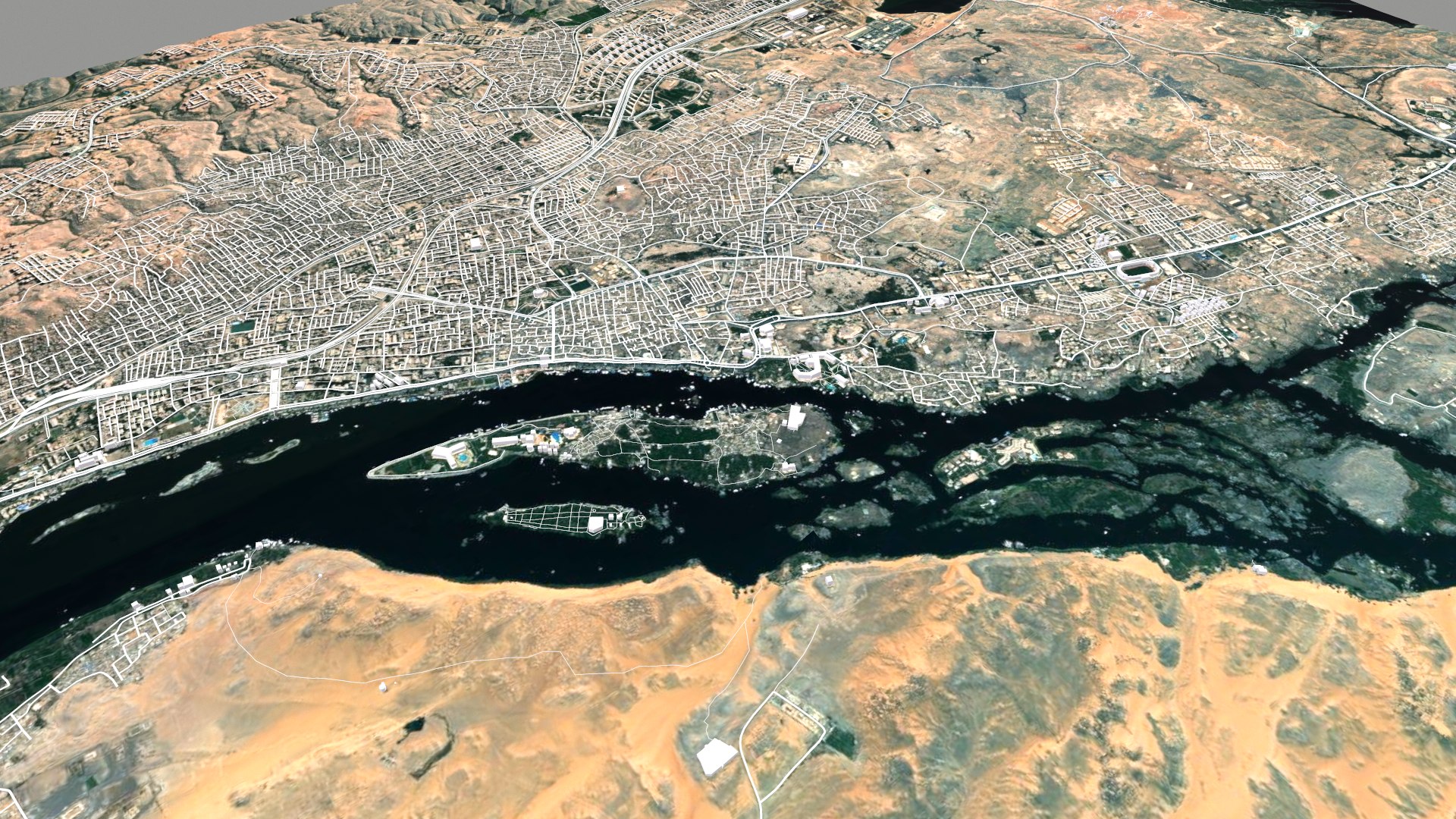 3D Cityscape Aswan Egypt - TurboSquid 1956704