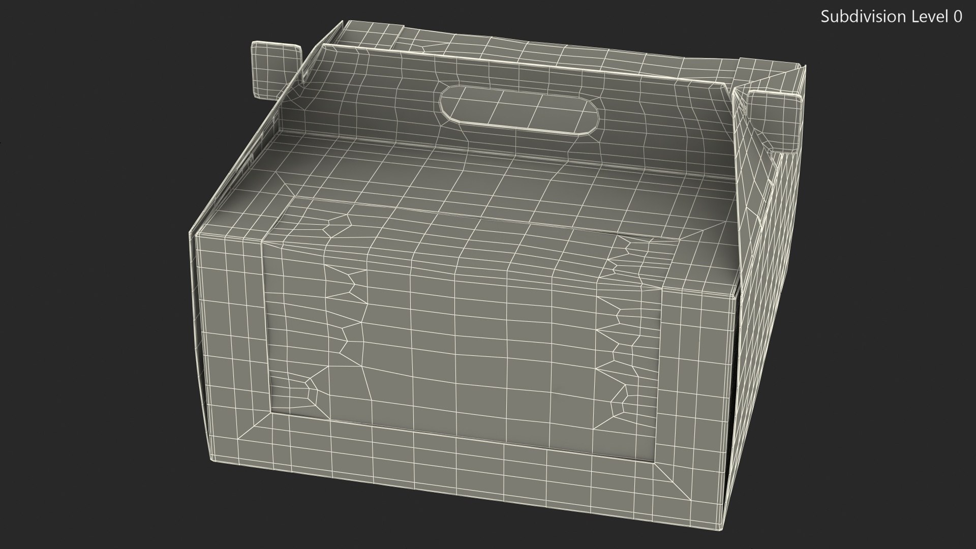 3D W Packaging Cake Box Kraft With Window - TurboSquid 1942153