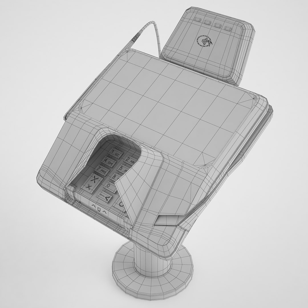 3D Credit Card Terminal - TurboSquid 1307964