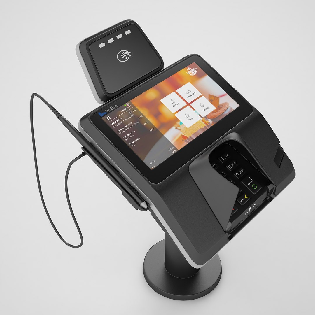 3D Credit Card Terminal - TurboSquid 1307964