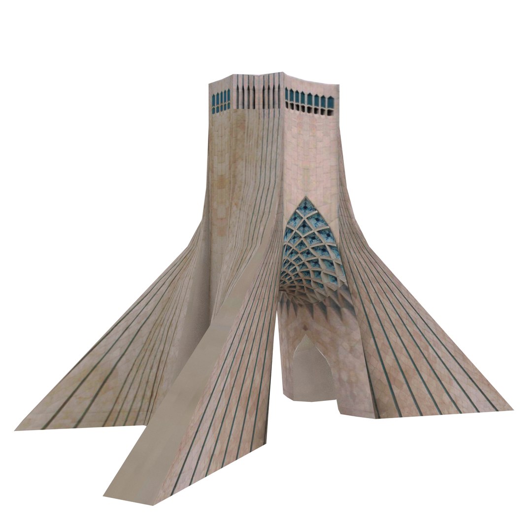 3D Azadi Tower Iran Model - TurboSquid 1178438