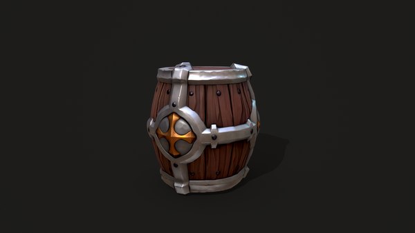 modelo 3d Stylized Wooden Barrel - TurboSquid 1968112