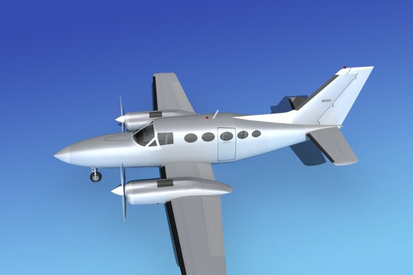 scale cessna 414 chancellor 3d model