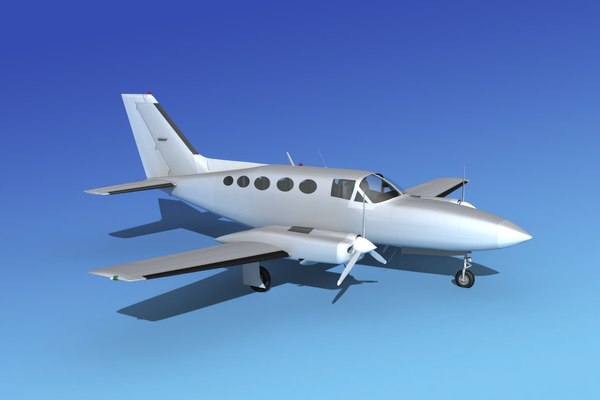 scale cessna 414 chancellor 3d model