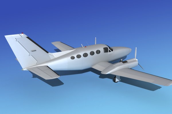 scale cessna 414 chancellor 3d model