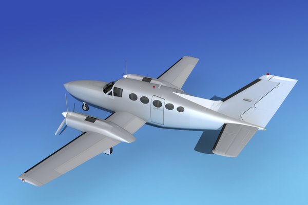 scale cessna 414 chancellor 3d model
