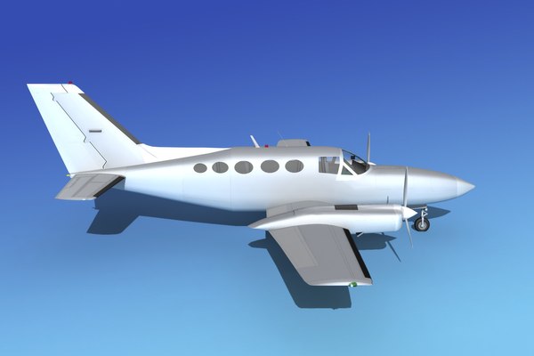 scale cessna 414 chancellor 3d model