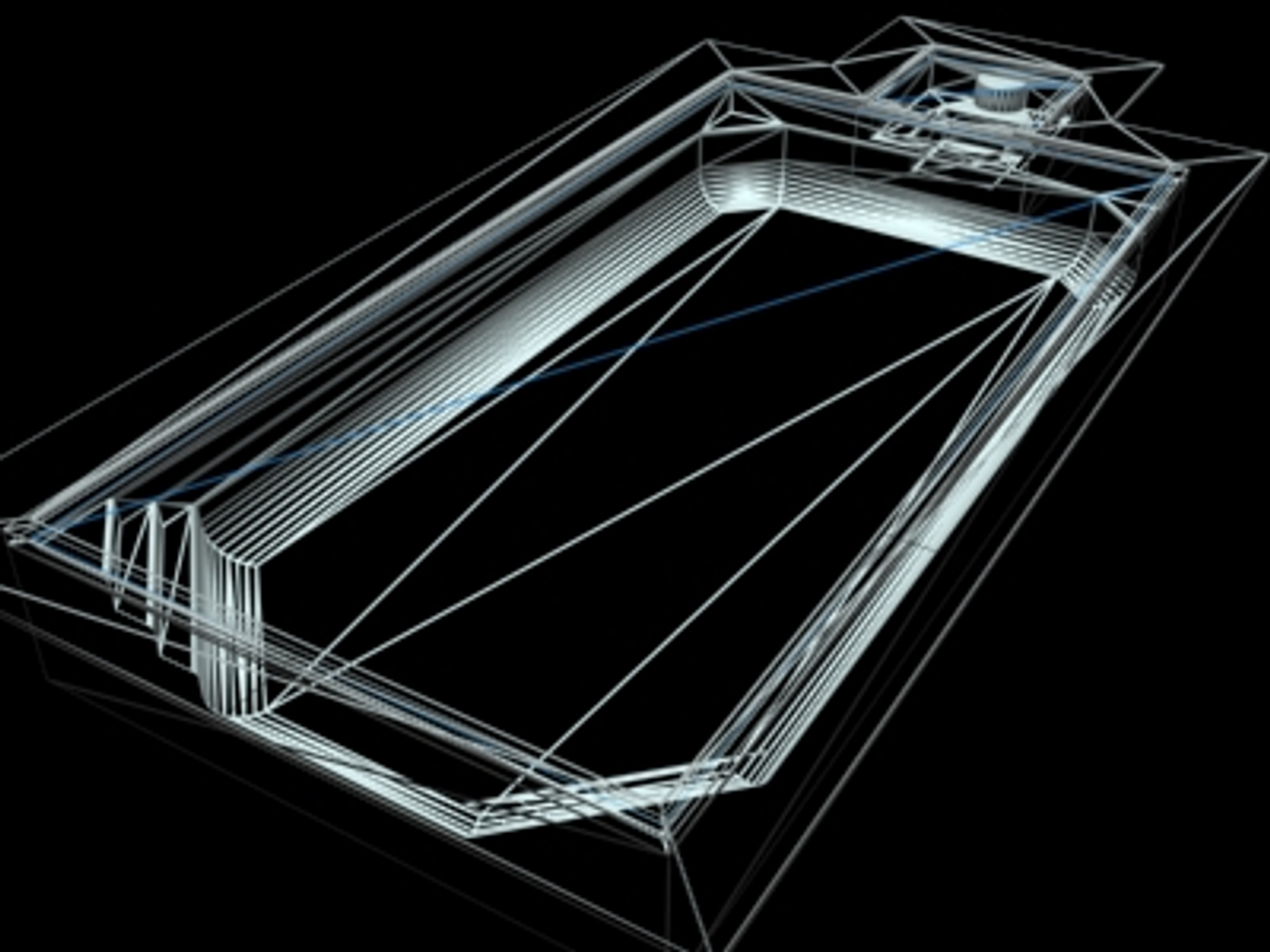 3d model rectangular swimming pool