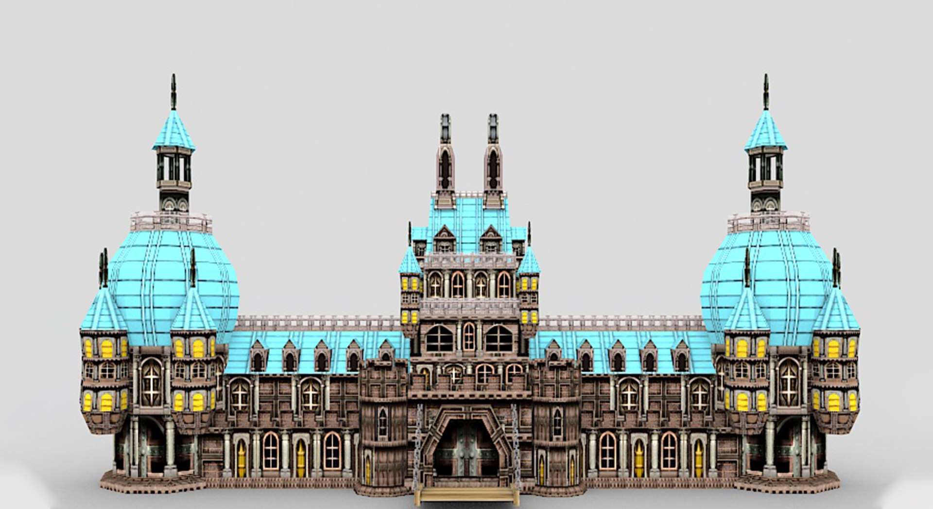 Steampunk Castle 3D - TurboSquid 2254074