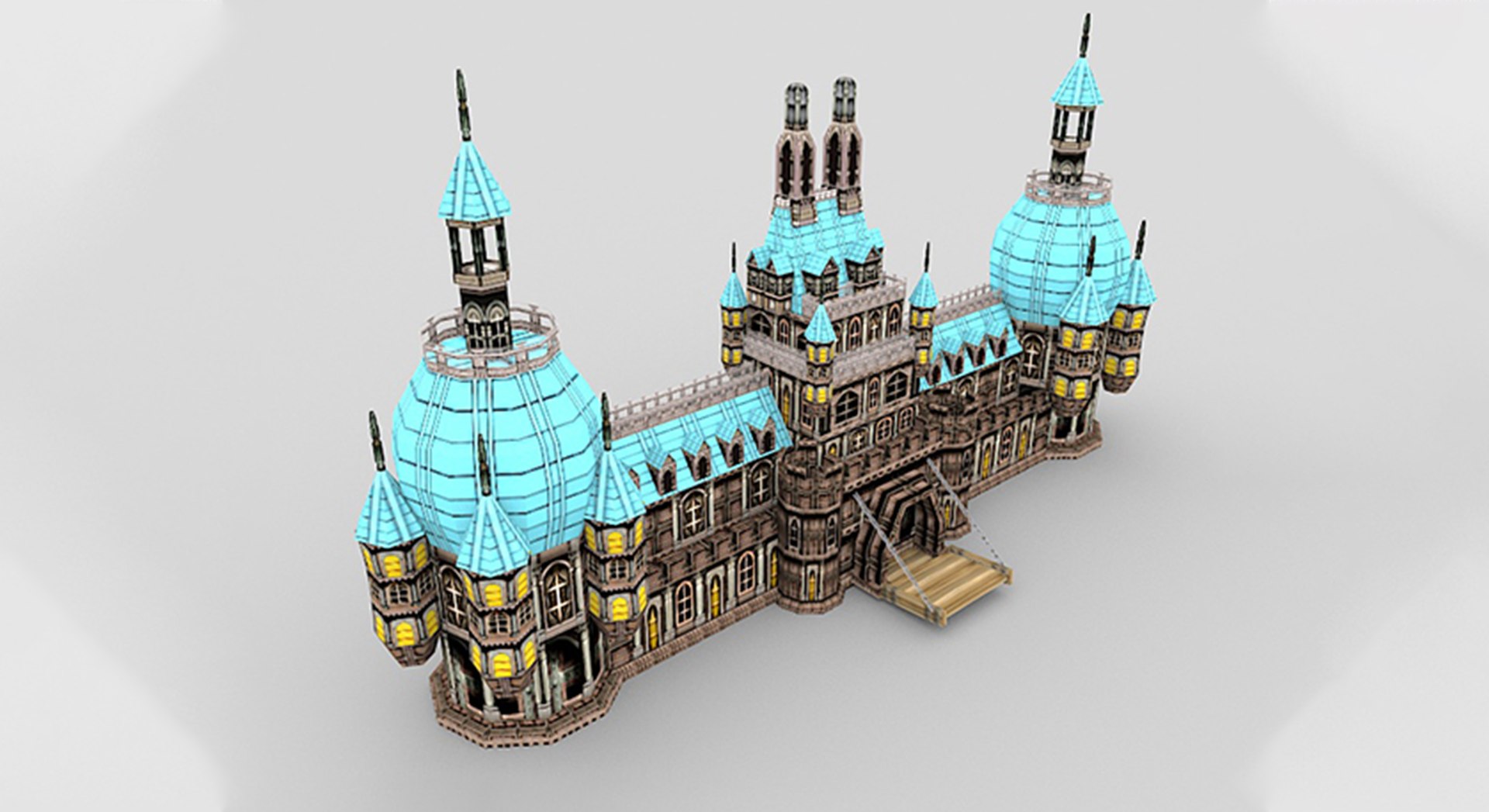 Steampunk Castle 3D - TurboSquid 2254074