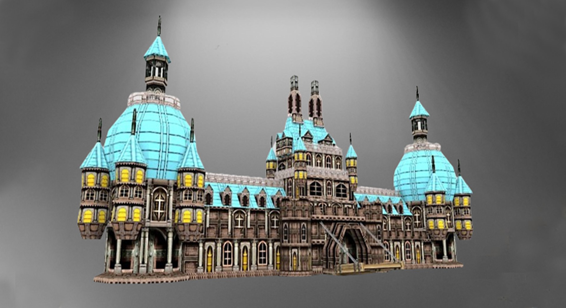 Steampunk Castle 3D - TurboSquid 2254074