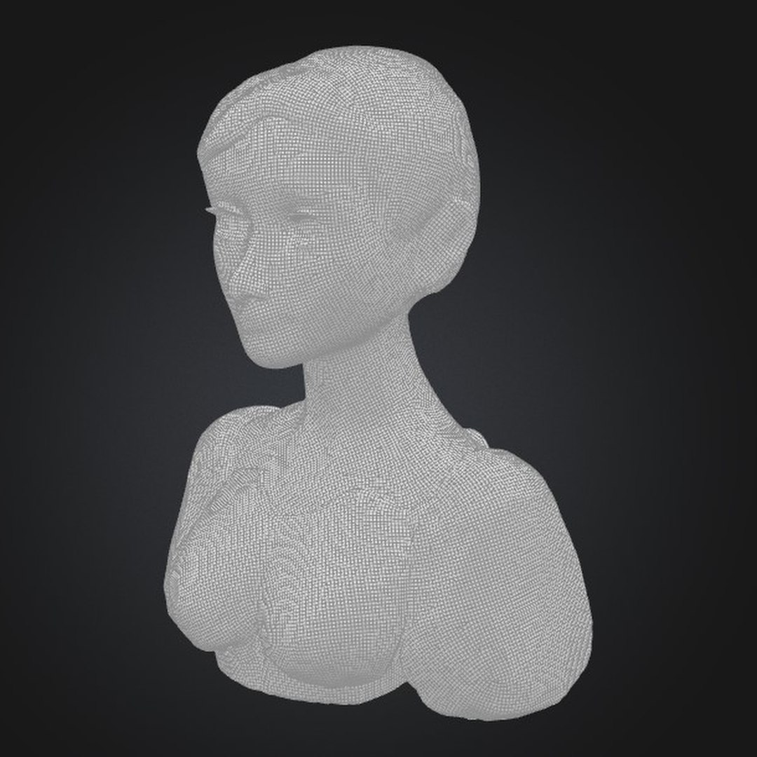 3D Cybernetic Beauty Series - Feminine Android Busts - TurboSquid 2308687