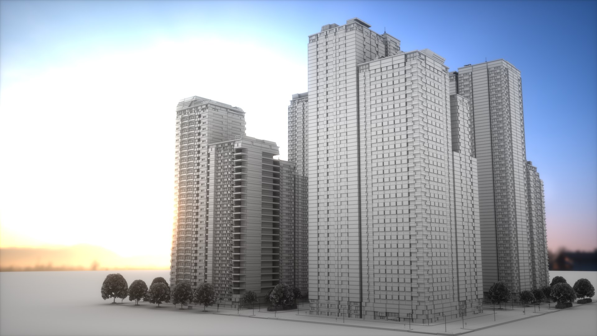 3D City Block Type A35 Model - TurboSquid 2091283