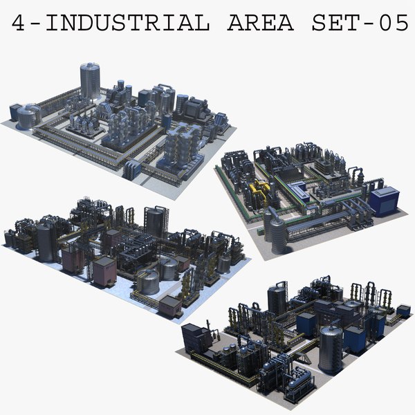 4-Industrial area set -05 3D model - TurboSquid 2036716