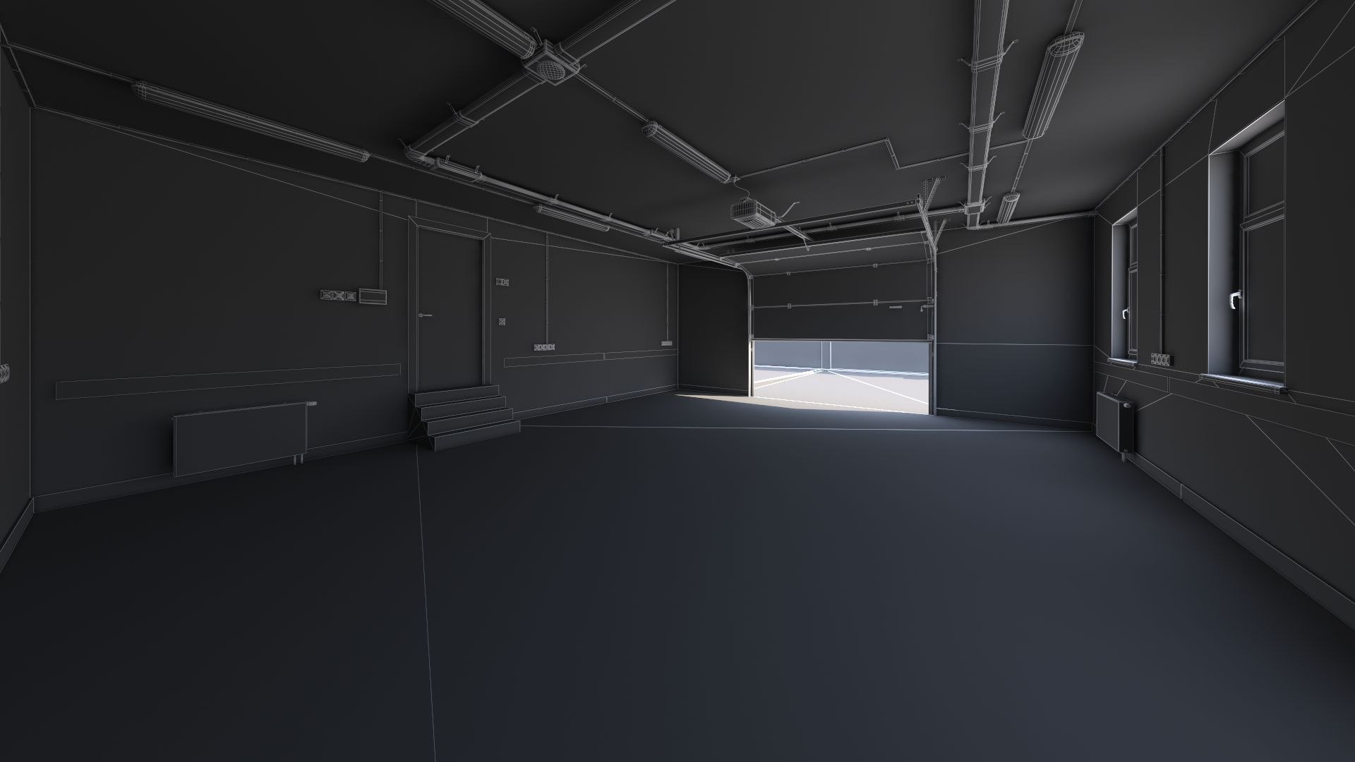 3D Home Garage Base Interior 1 UE5 - TurboSquid 2120024