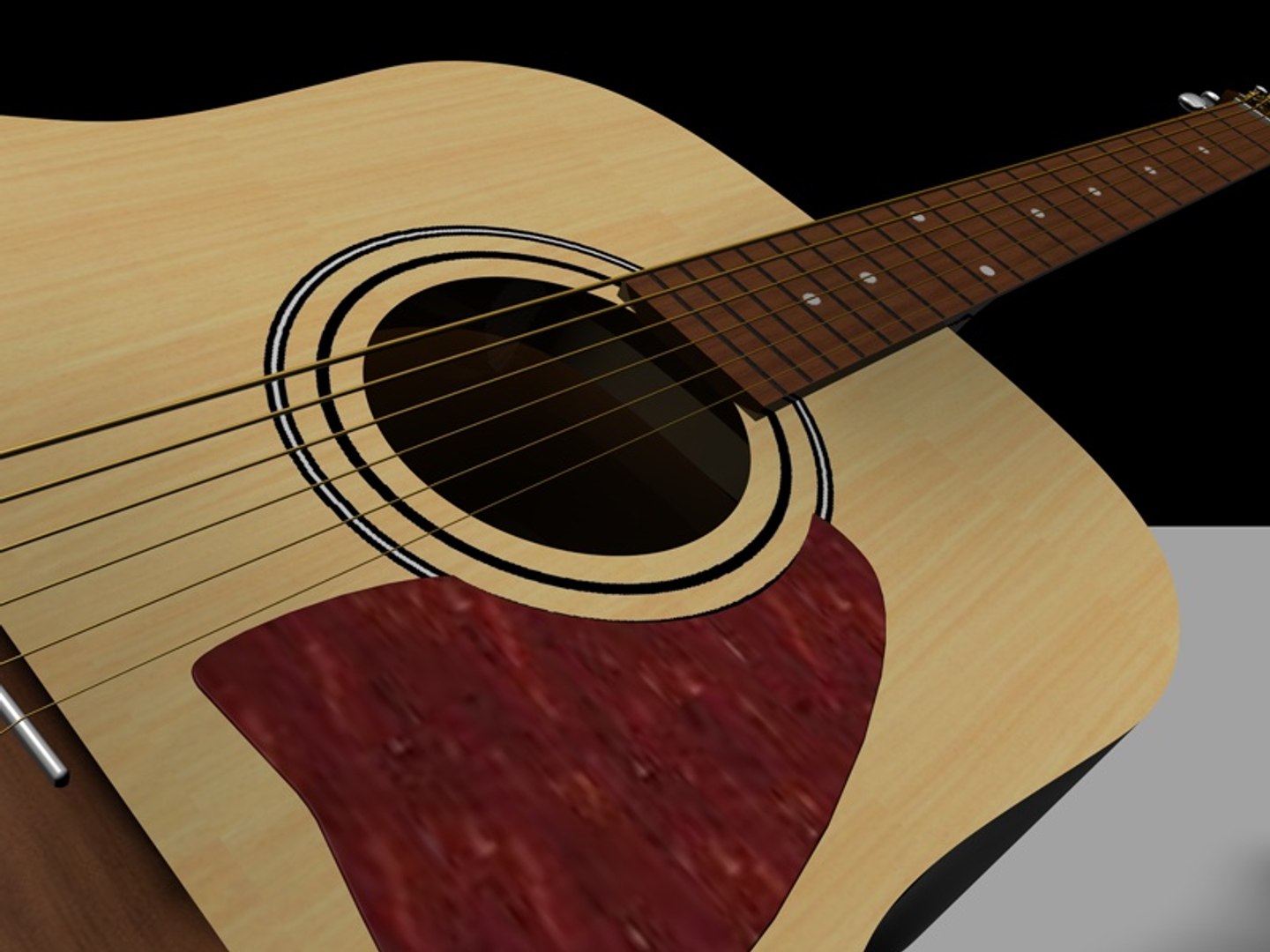 3d acoustic guitar