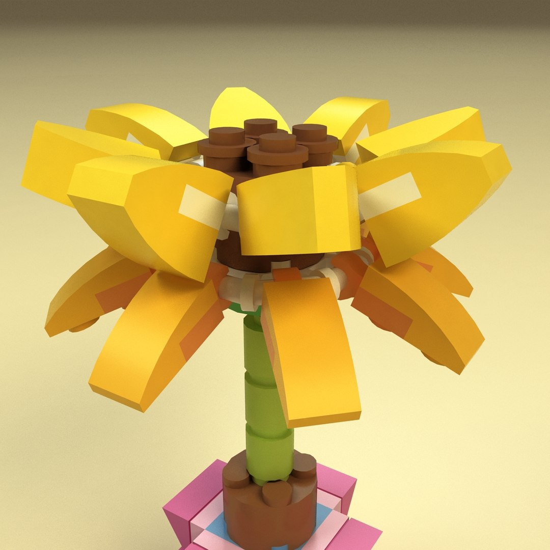 Lego Flowers 3D Model - TurboSquid 1284798