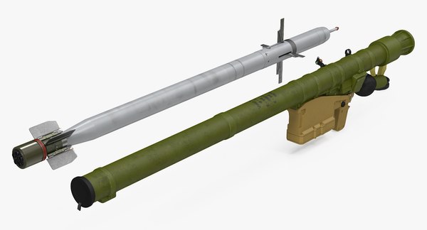modelo 3d SA 18 Grouse Launcher y misil - TurboSquid 1121082