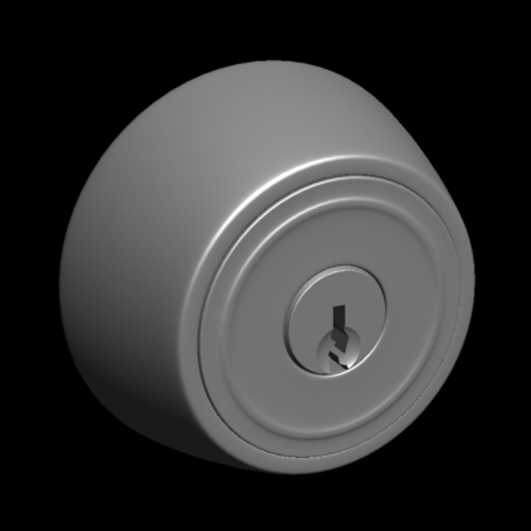 Standard Deadbolt Scale - 3d Max