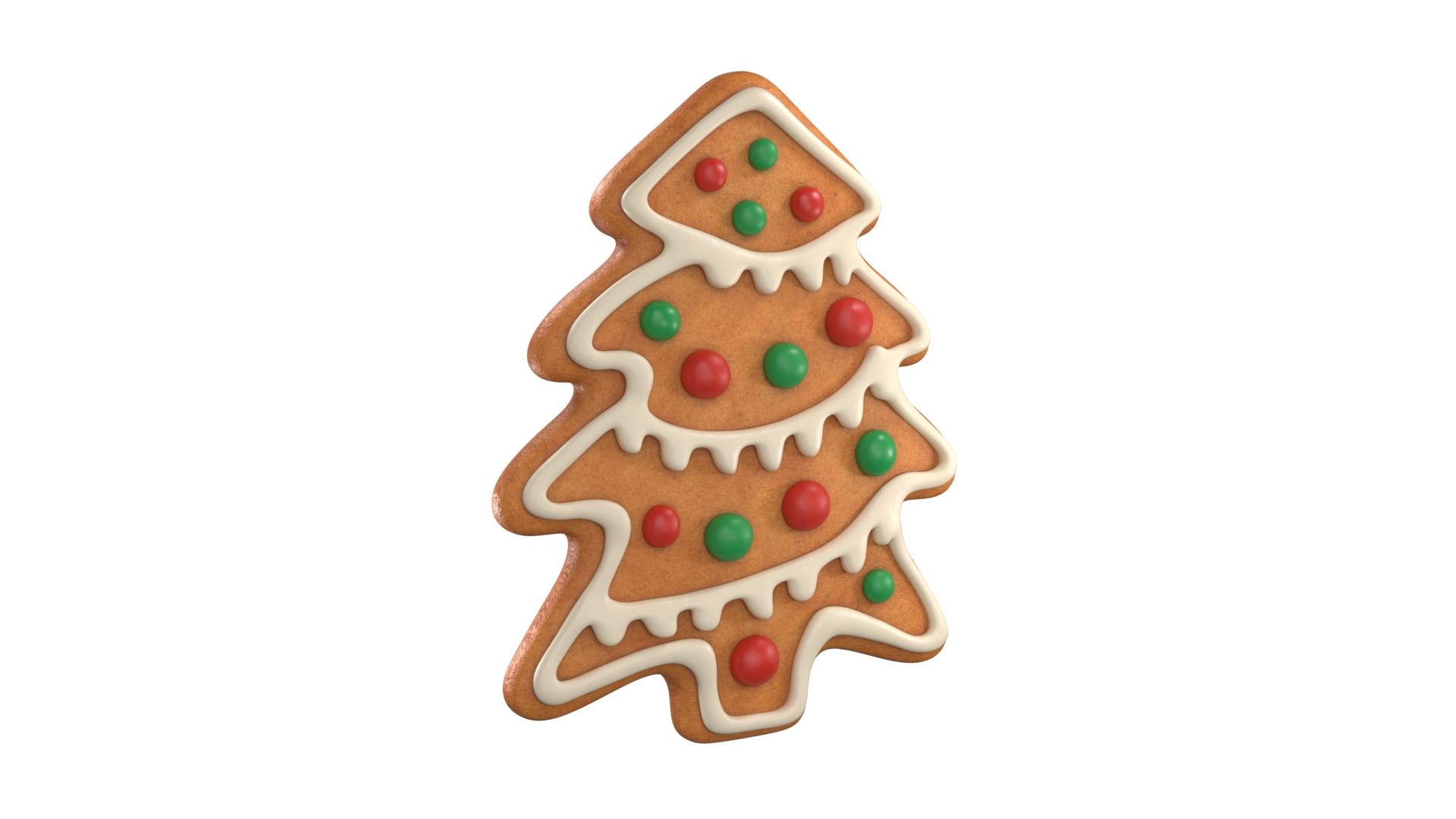 3D Gingerbread christmas tree - TurboSquid 1778389