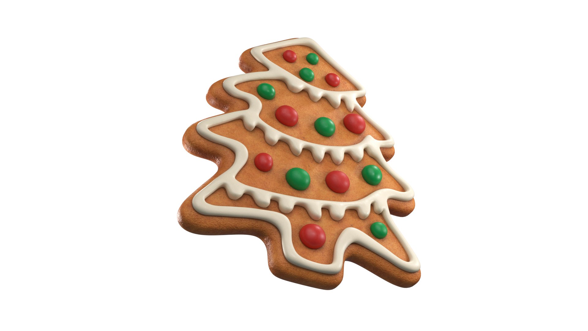 3D Gingerbread christmas tree - TurboSquid 1778389
