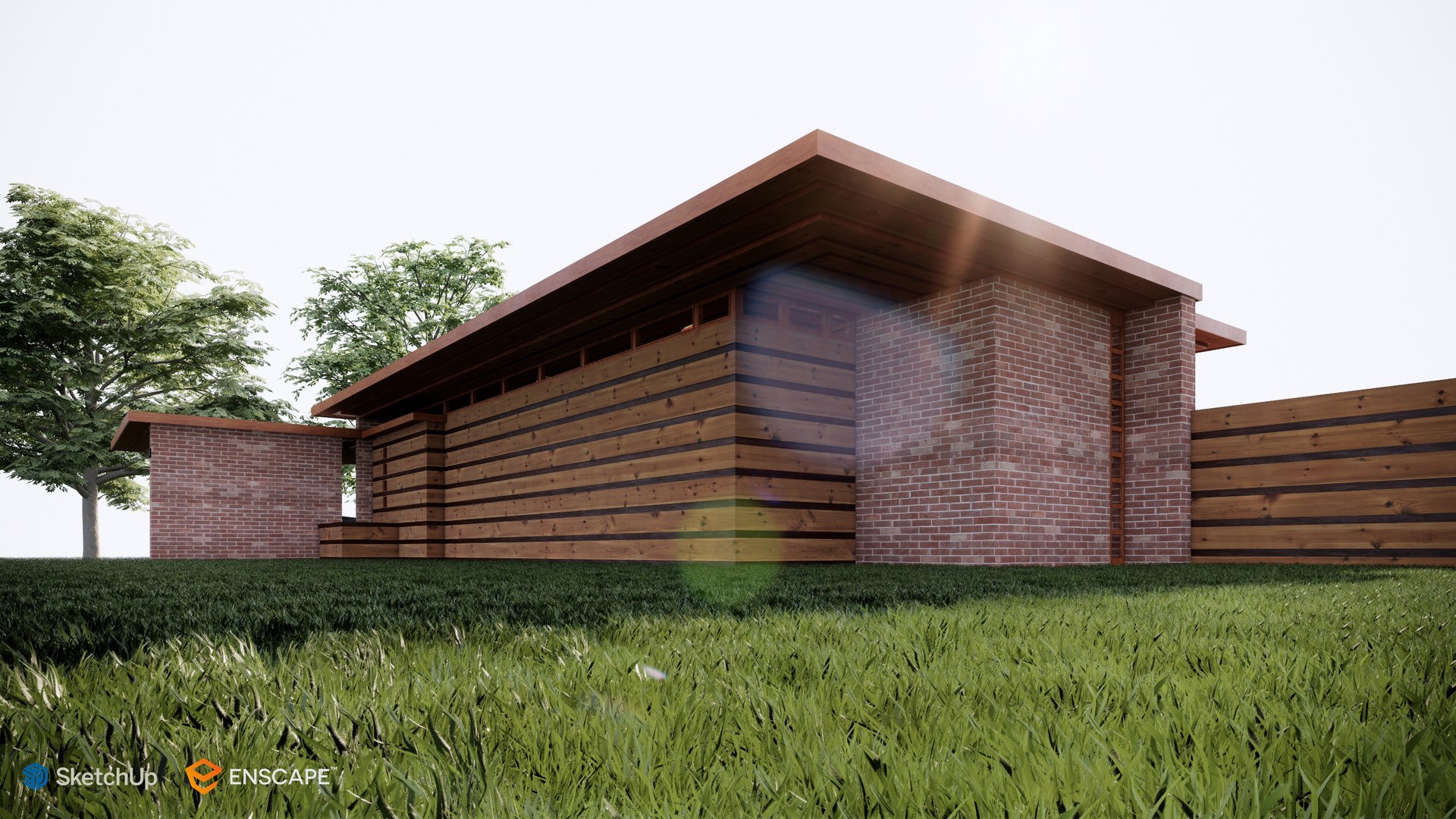 Jacobs House - Wright - The First Usonian Home Model - TurboSquid 2148803