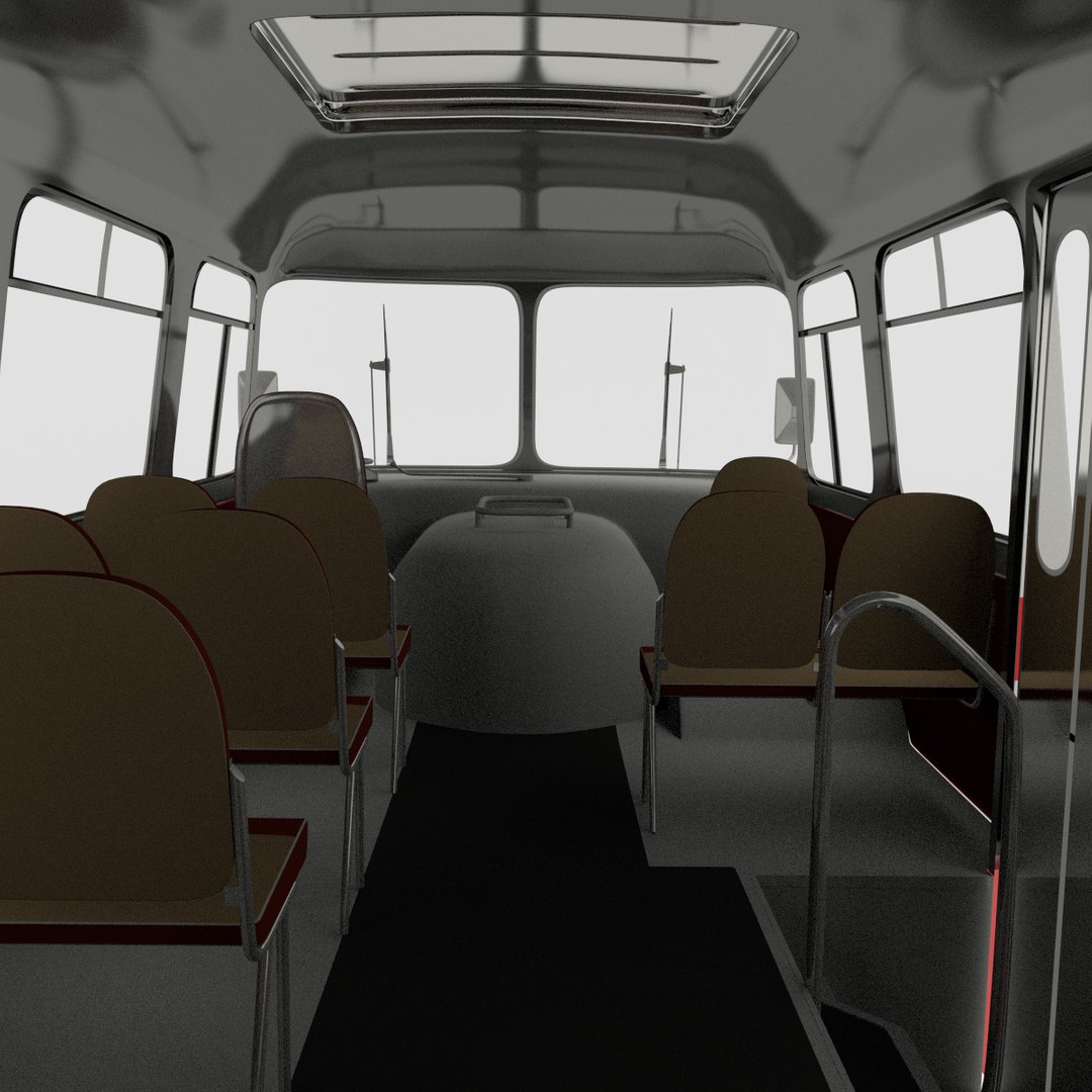 Historical Articulated Bus 3d Model