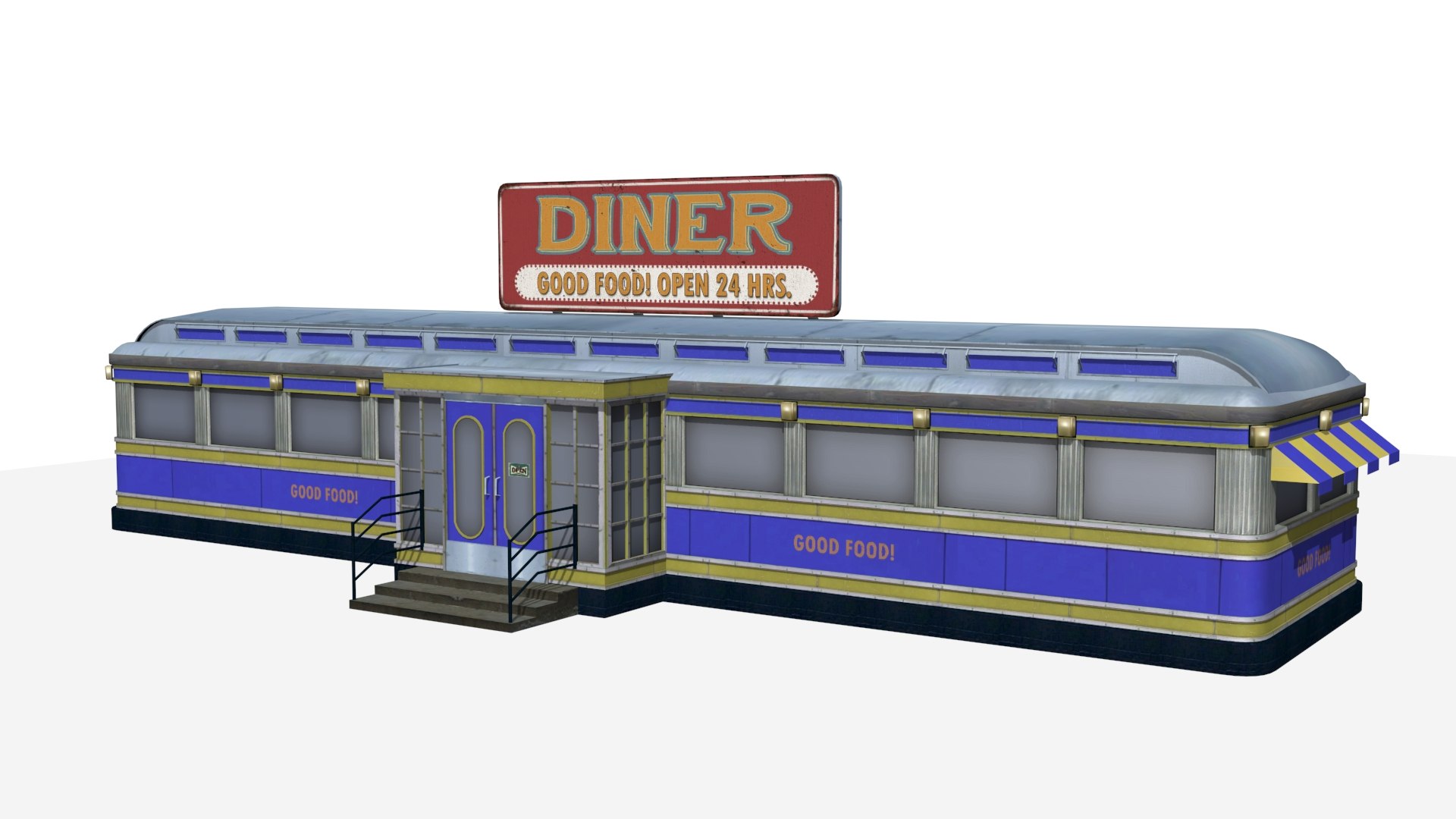 3D Old Dining Model - TurboSquid 2286700