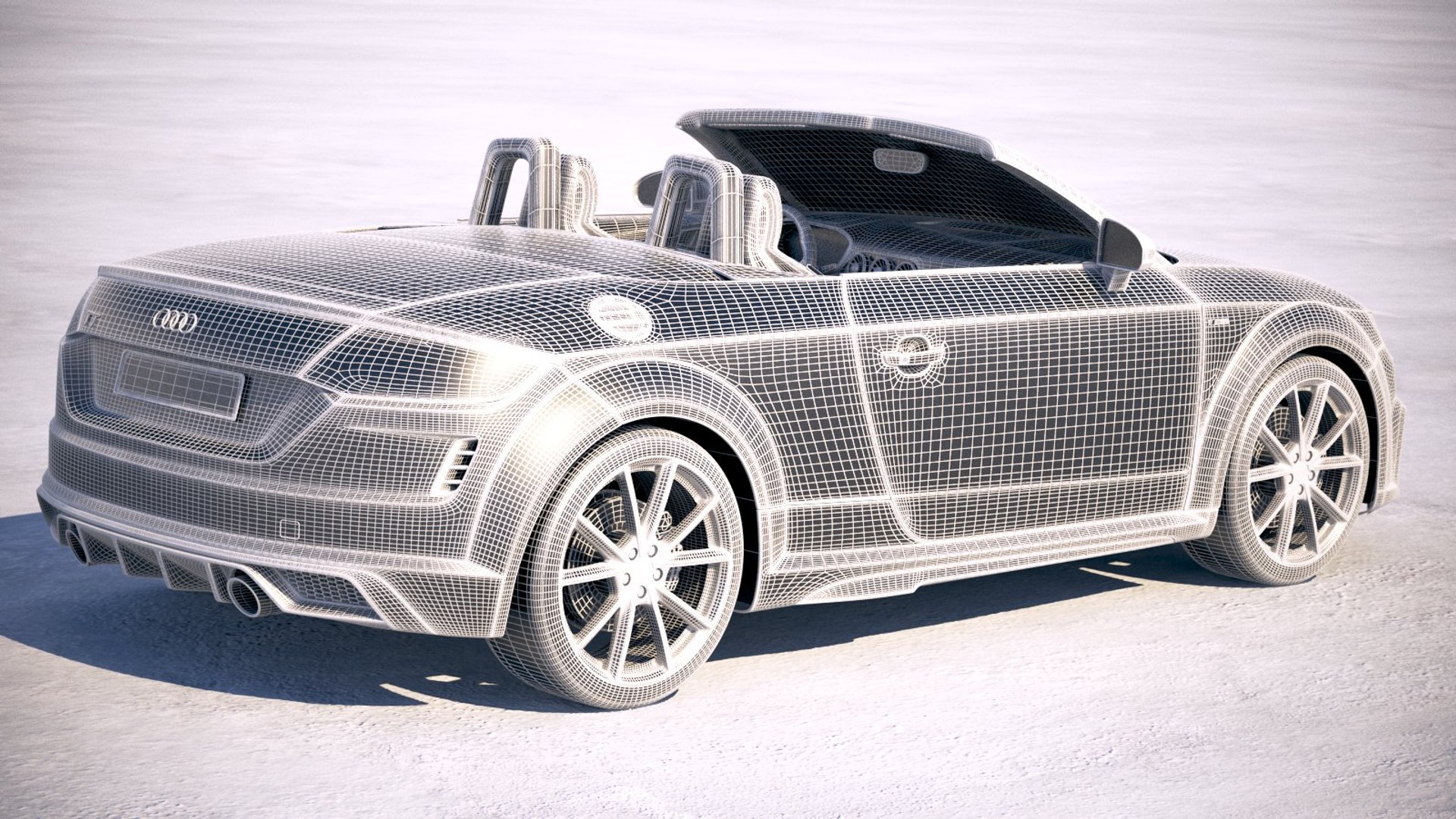 Audi Tt Roadster Model - TurboSquid 1323408